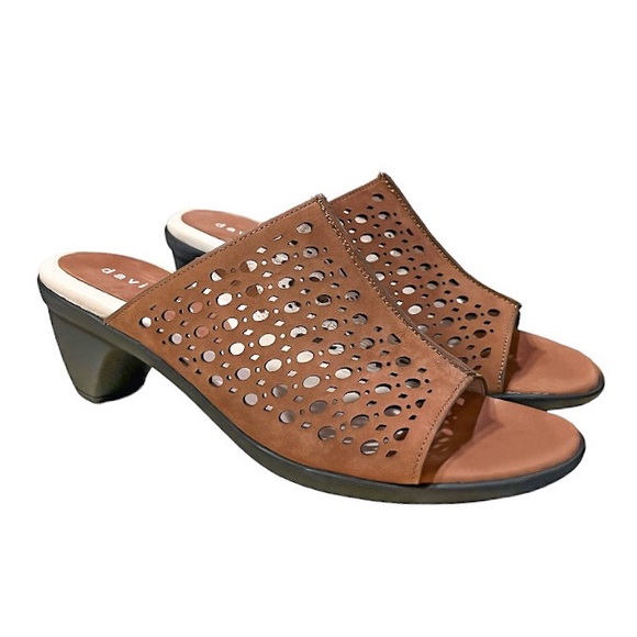 David Tate | Shoes | David Tate Virginia Leather Slide On Sandals ...